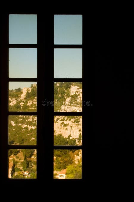 Window scenic stock image. Image of looking, mountain, opening - 663669