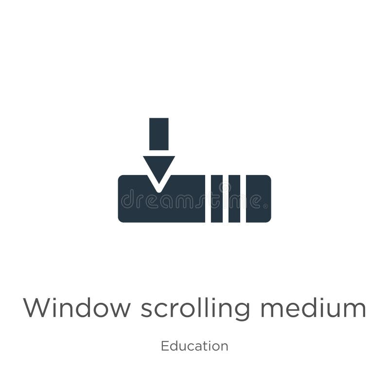 Window Scrolling Left Icon Vector Sign And Symbol Isolated On White ...