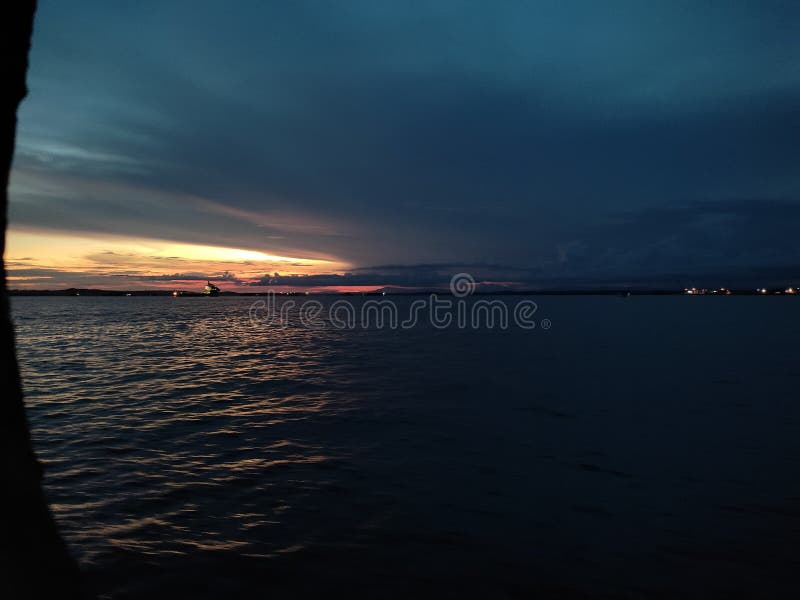 Window and sea sunset stock image. Image of reflection - 272064441