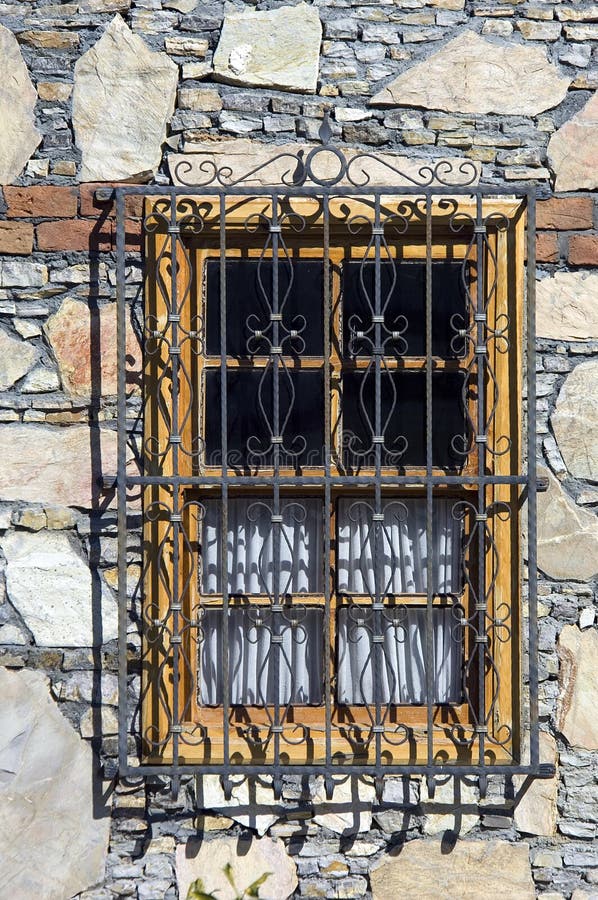 Window with Security Covering Stock Image - Image of bars, baring: 4433767