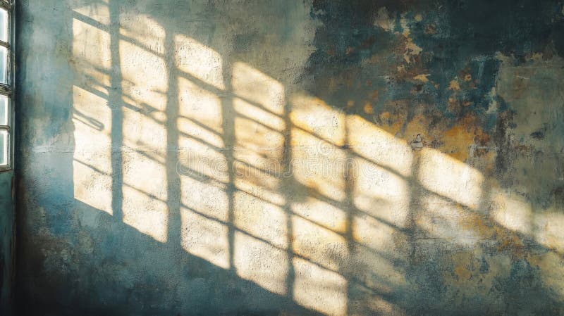 Window Shadow on a Weathered Wall Stock Illustration - Illustration of ...
