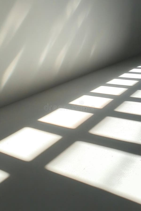 Window Shadow in White Room Stock Image - Image of design, shape: 375950943