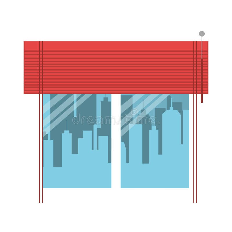 Window with Shutter Isolated Stock Vector - Illustration of vector ...