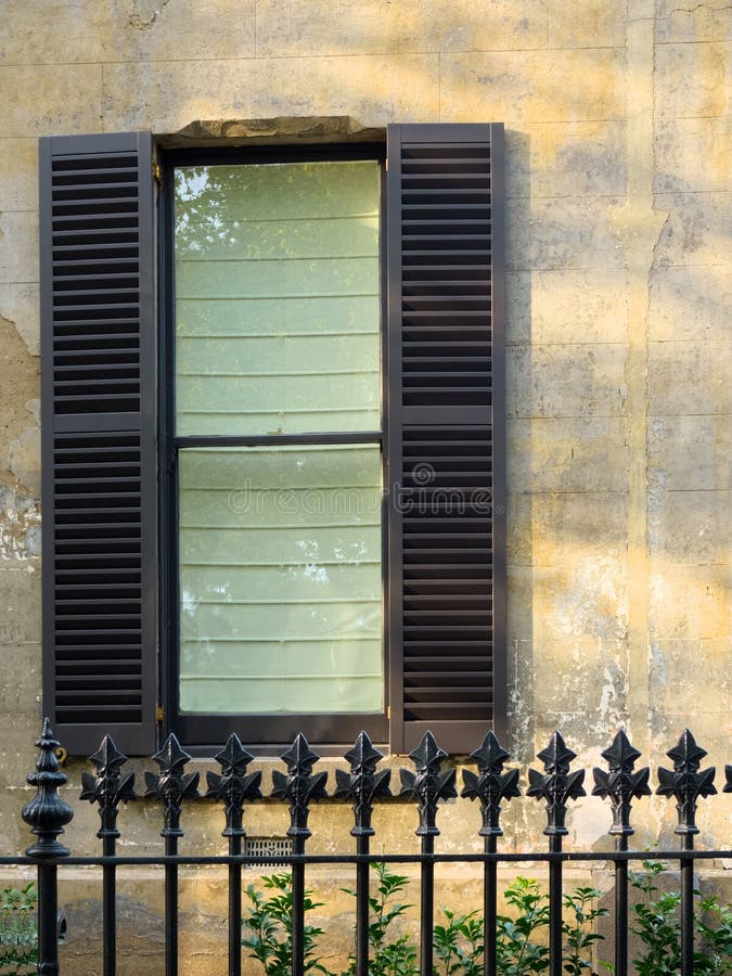 Window shutters stock image. Image of color, house, style - 34343811