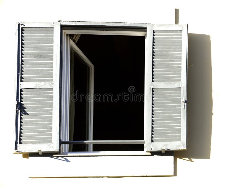 Window Shutters stock image. Image of stone, window, white - 94081059