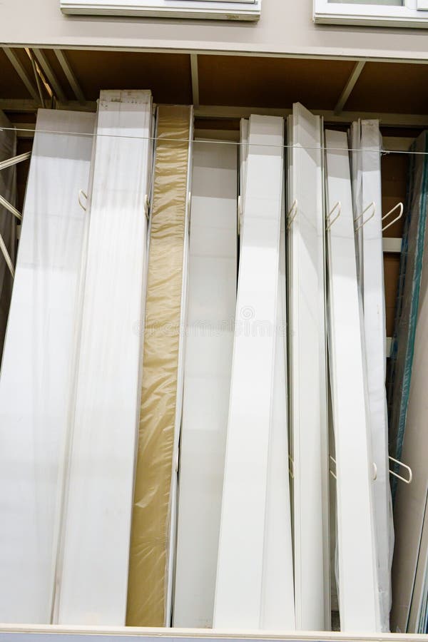 Window Sills and Tides for Windows on the Rack in the Hardware Store ...