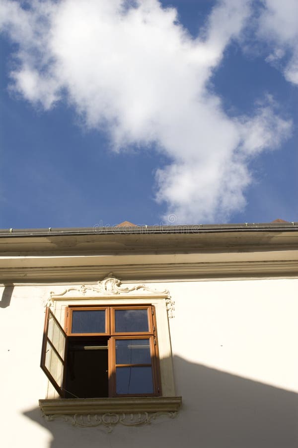 Window and sky stock photo. Image of symbol, house, architecture - 4928342