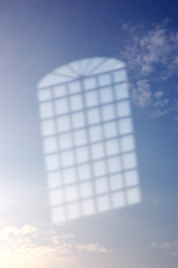 Window in the sky stock image. Image of blue, abstract - 6593593