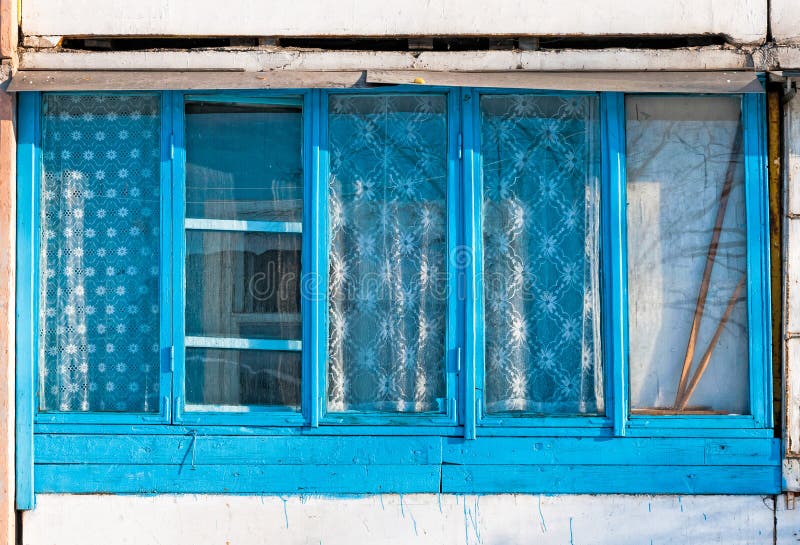Window of Soviet Building stock image. Image of frame - 43236327
