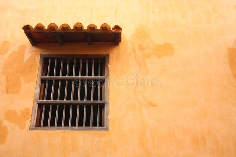 Old Spanish Window and Wall Stock Photo - Image of mexican, detail ...