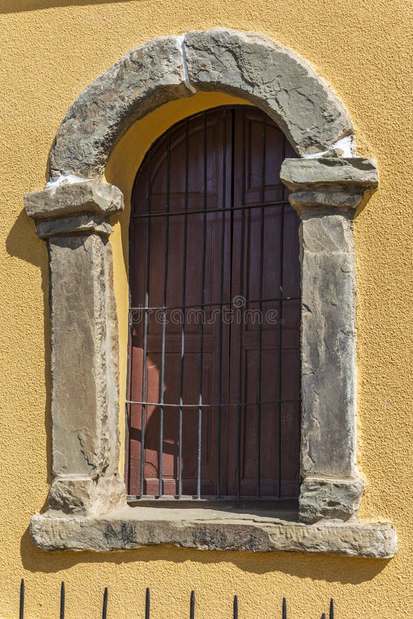 Window with stone frame stock image. Image of retro, concept - 90329699