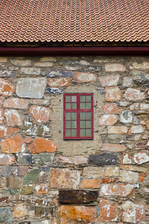 Windows in stone wall stock photo. Image of brick, home - 34561928