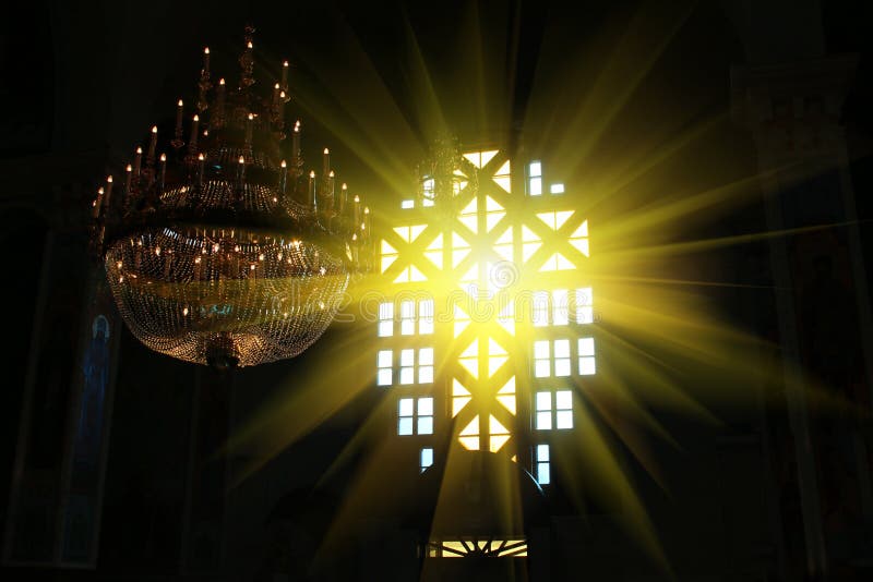 Window with sun rays stock image. Image of chapel, abstract - 87229527