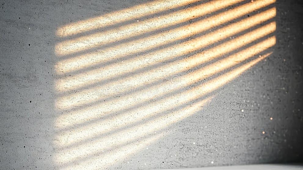 Window with a Sunbeam Shining through the Blinds Stock Image - Image of ...