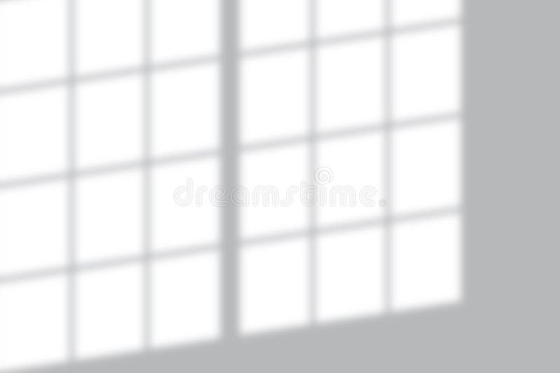 Window Sunlight Shadow Overlay Effect Mockup Stock Illustration ...
