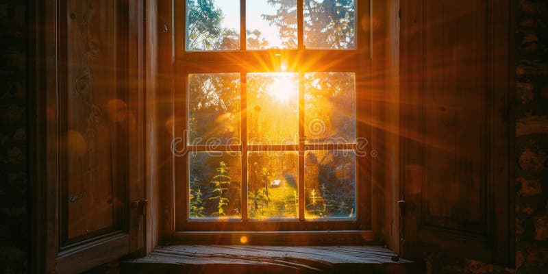A Window with Sunlight Shining through it Stock Photo - Image of bright ...