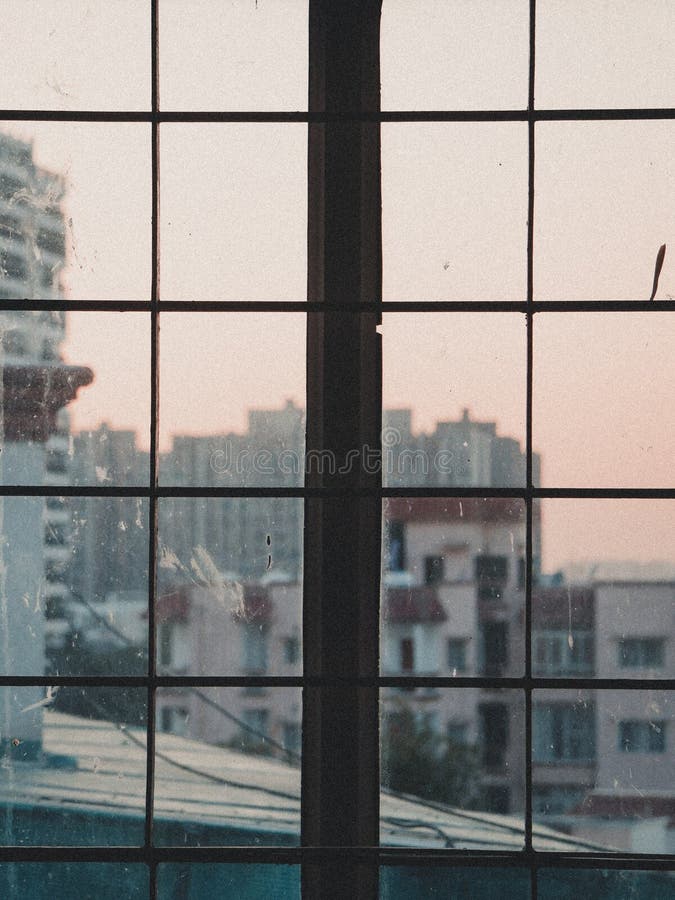 Window Sunset City Architecture World Stock Photo - Image of sunset ...