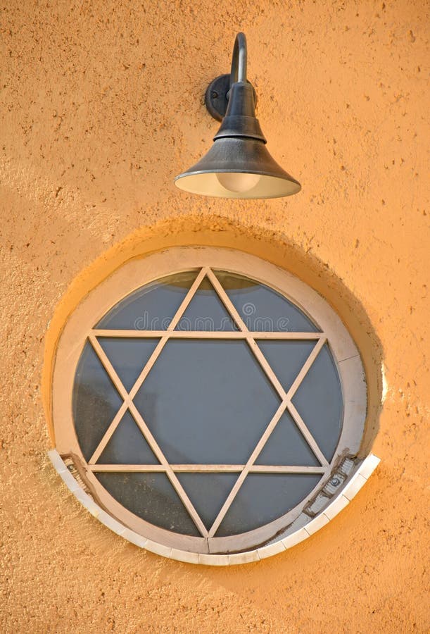 Window of the synagogue stock photo. Image of david - 143159058