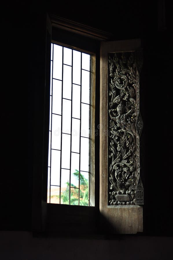 Window of temple stock image. Image of religion, gold - 19656479