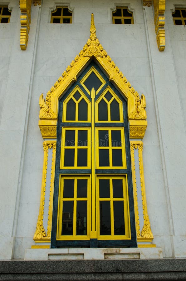 Window temple stock image. Image of tourist, gold, culture - 50877259