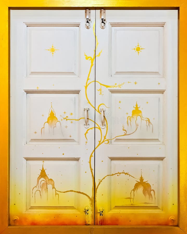 Window in a Thai Temple stock photo. Image of faith, door - 27899528