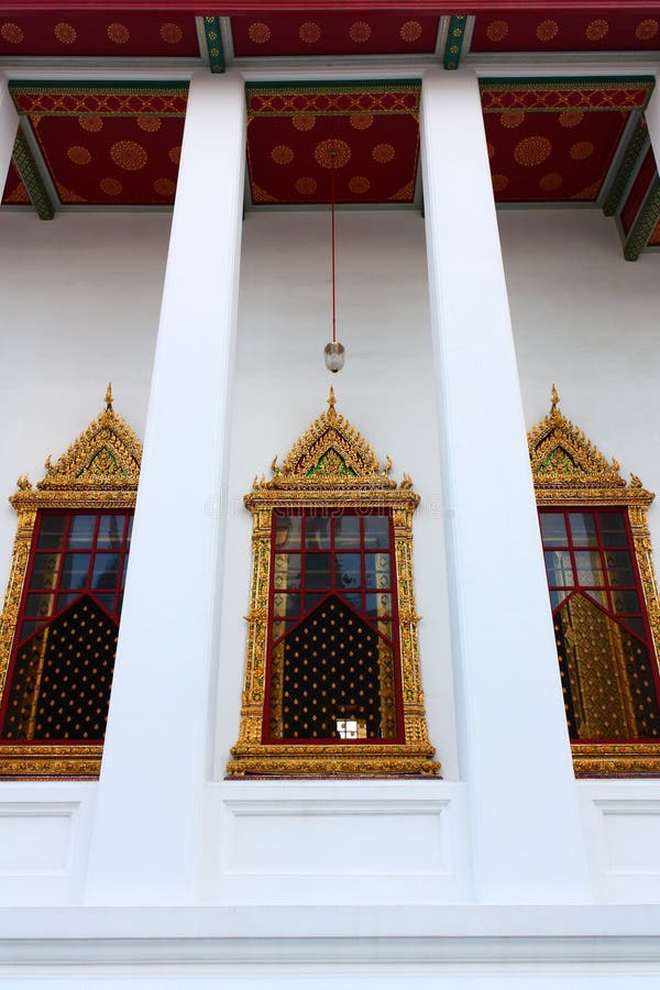 Window thai temple stock photo. Image of gold, asian - 34641406