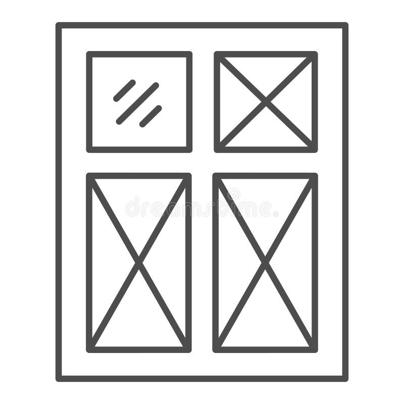 Window Frame Outline Stock Illustrations – 7,393 Window Frame Outline ...