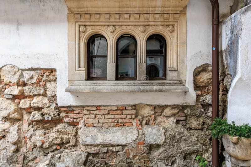 Window with Three Panes of Glass, Castle of Dracula. December 16, 2024 ...