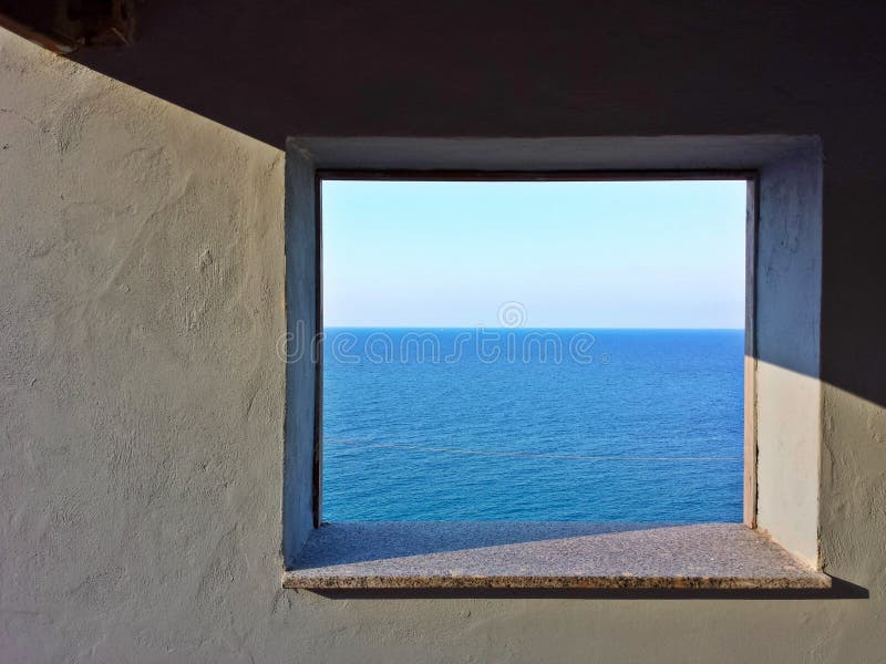 Window to the sea stock photo. Image of lovely, horizon - 61818102