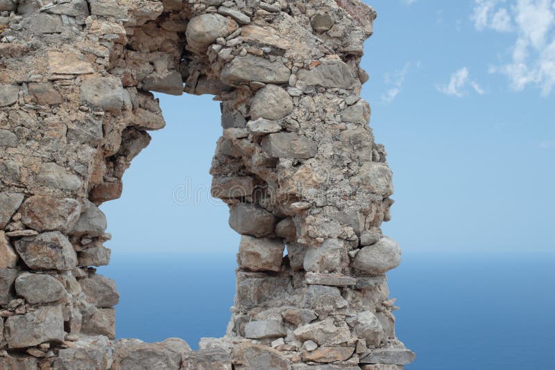 Castle of Rodos stock image. Image of castle, dodecanese - 51104929
