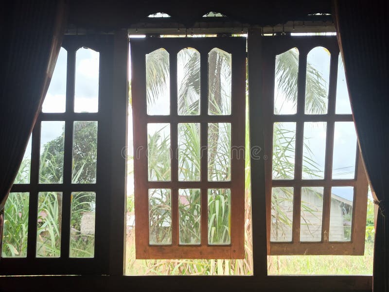 Window To See the Outside World Stock Photo - Image of glass, lighting ...