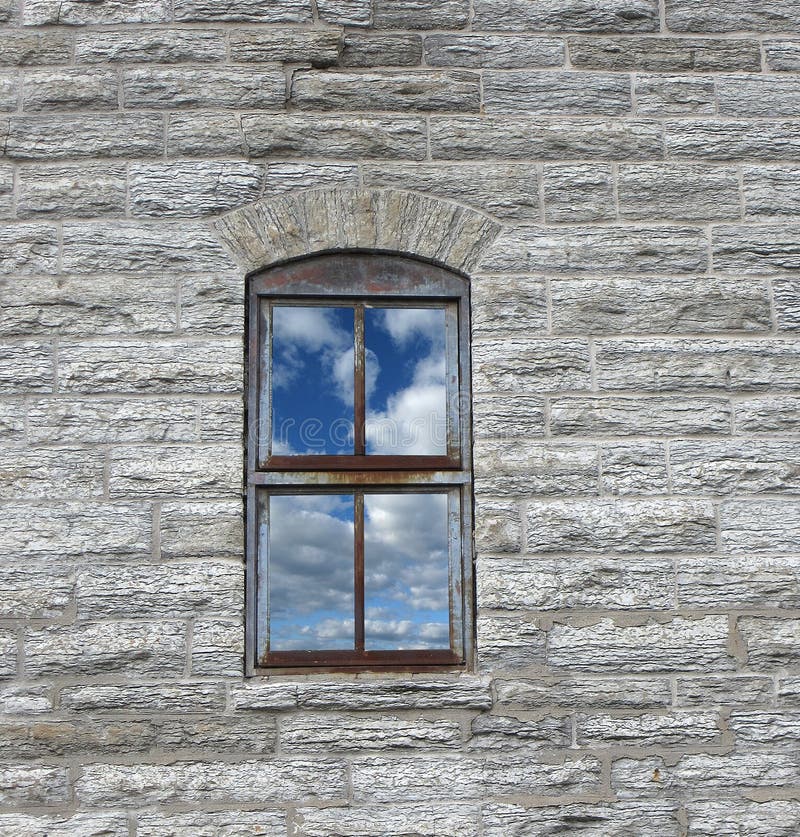 Window to the Sky stock image. Image of window, brick - 61283273