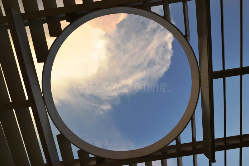 Window to the sky stock photo. Image of geometry, view - 77316836