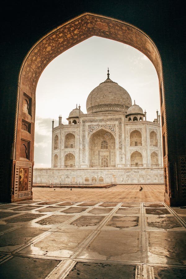 Window to the Taj Mahal stock photo. Image of temple - 271637996