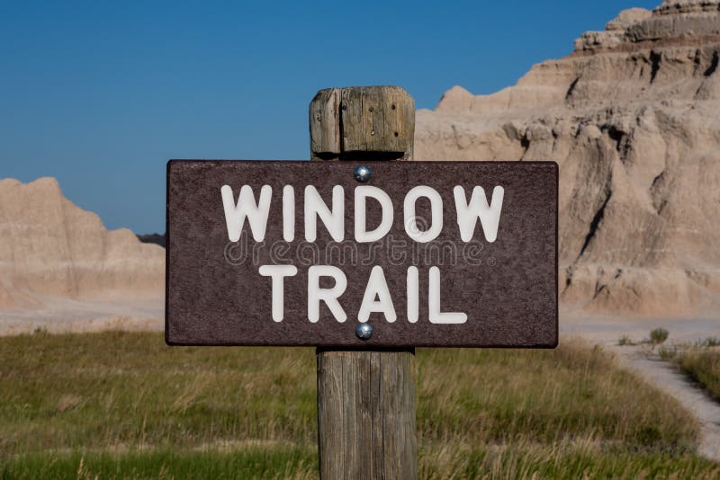 Window Trail Sign stock image. Image of exploration - 203636361