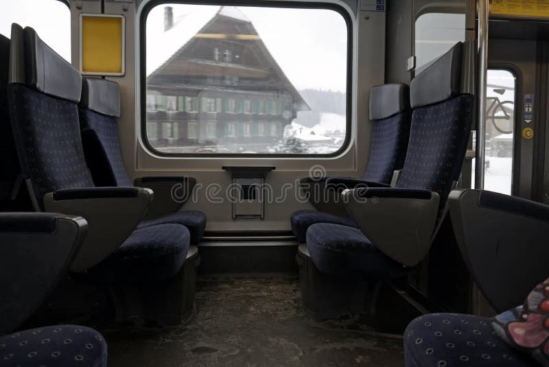 Train in the snow stock photo. Image of journey, trip - 39285062