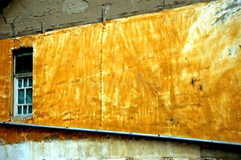 Window trapped in mustard stock image. Image of ruin, abandon - 1039309