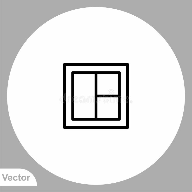 Car Window Vector Icon Sign Symbol Stock Vector - Illustration of ...