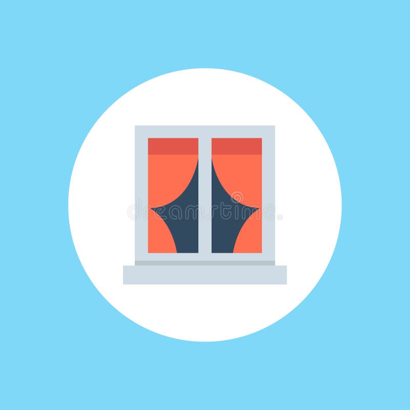 Window Vector Icon Sign Symbol Stock Vector - Illustration of interior ...