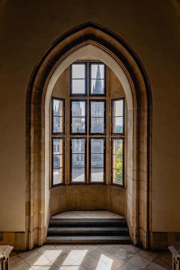 Window View of the Aachen Cathedral Editorial Stock Photo - Image of ...