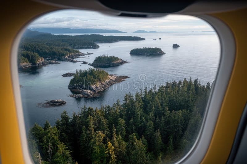 Window View from an Airplane: Breathtaking Vista, Expansive Sky, Winged ...