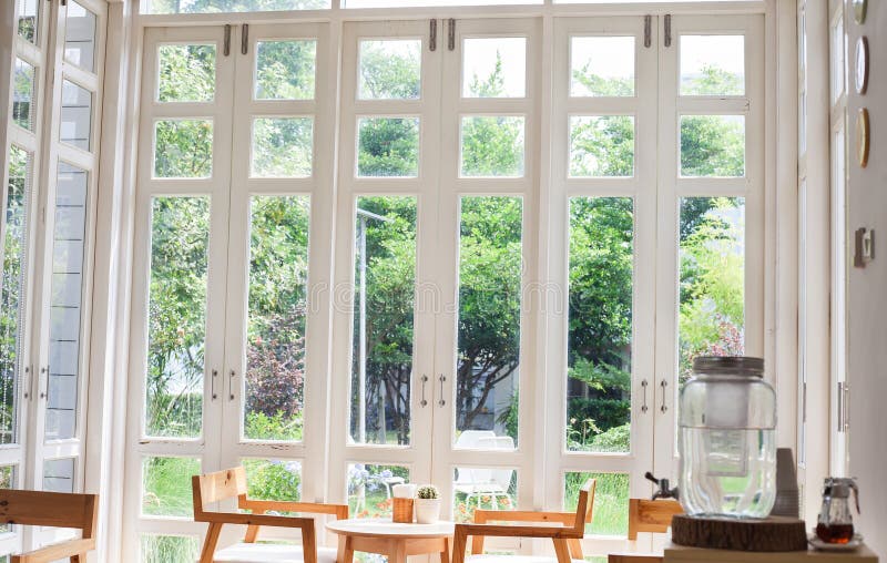 Window with a View of the Garden Stock Photo - Image of life ...