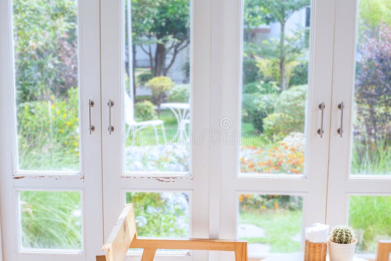 Window with a View of the Garden Stock Photo - Image of life ...