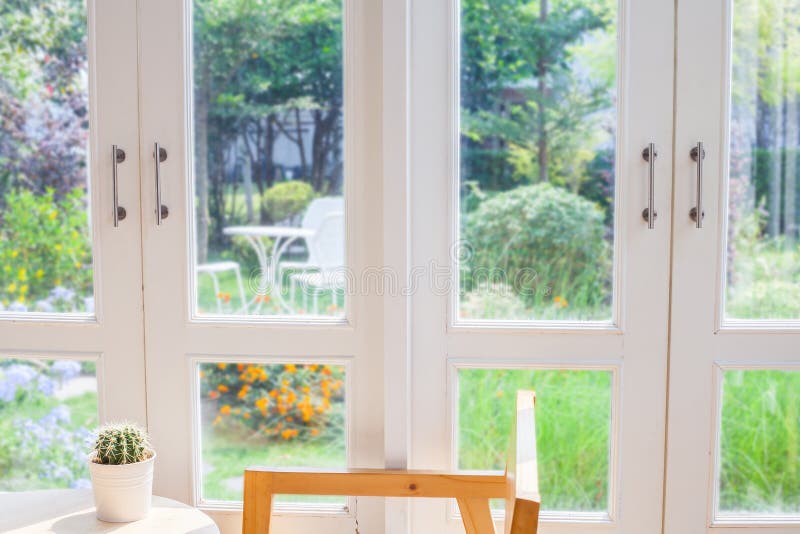 Window with a View of the Green Stock Image - Image of view, life ...