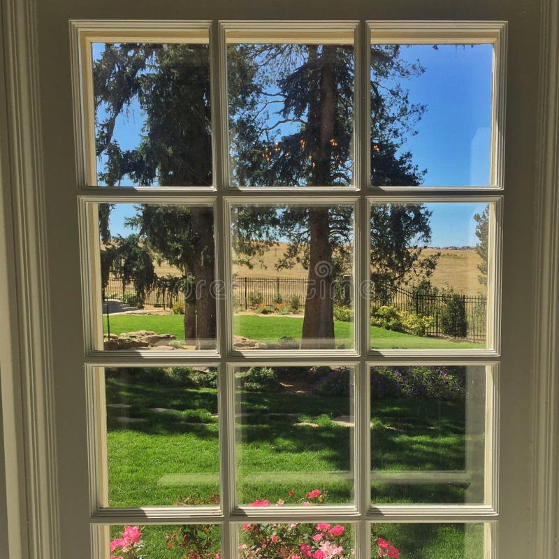 Window View stock image. Image of window, mansion, ranch - 77058889