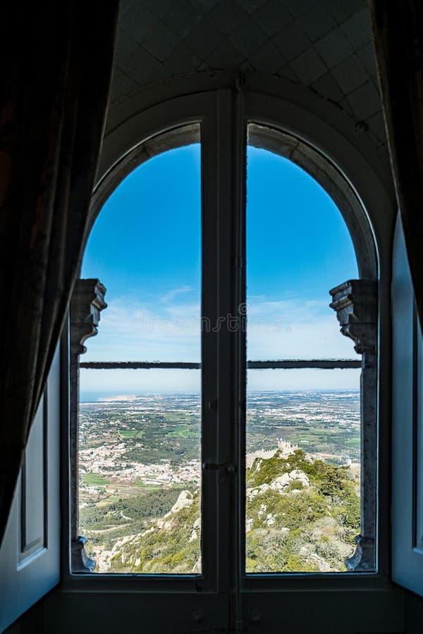 Window with the View of Hills Covered in Greenery Under the Sunlight ...