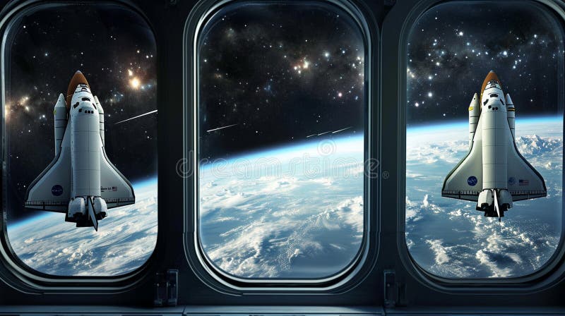 Window View Planet Earth Shuttle Runway Stock Photos - Free & Royalty ...
