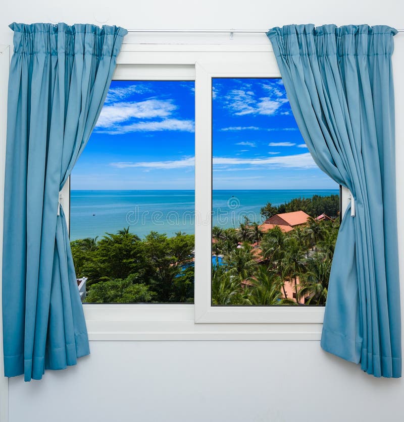 Window view resort tropics stock photo. Image of exotic - 130209206