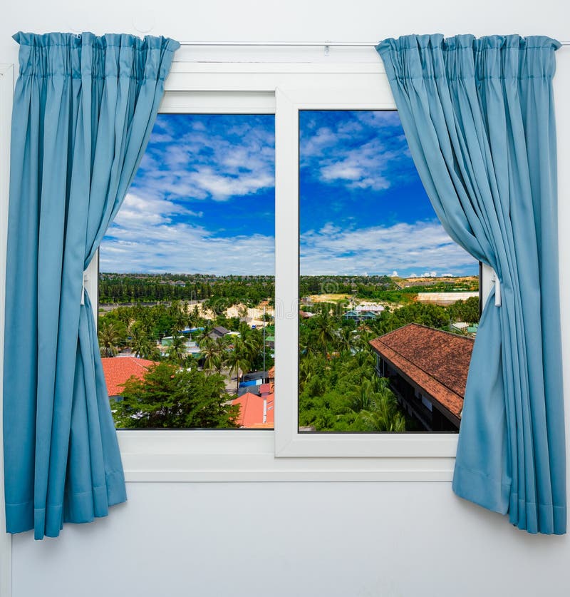 Window view resort tropics stock image. Image of travel - 130209377