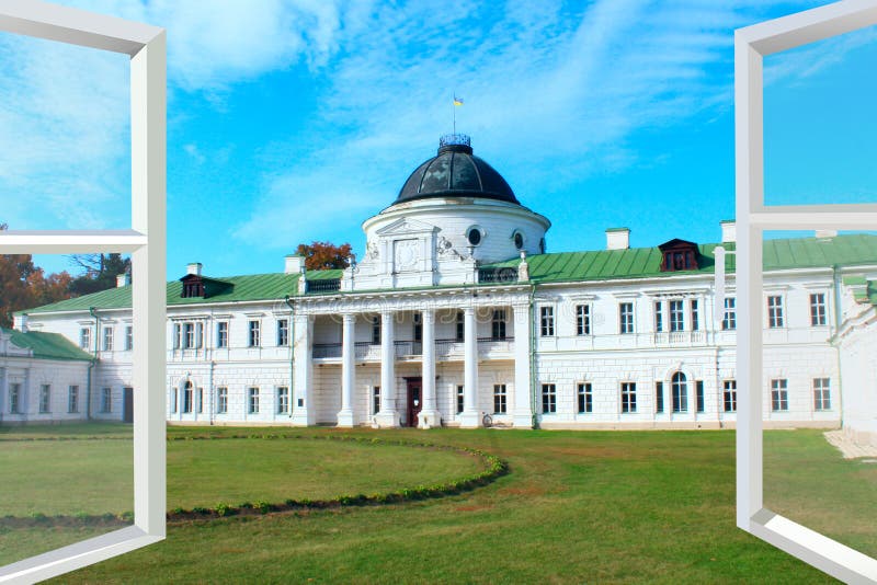 Window with View To Beautiful Palace Stock Image - Image of window ...